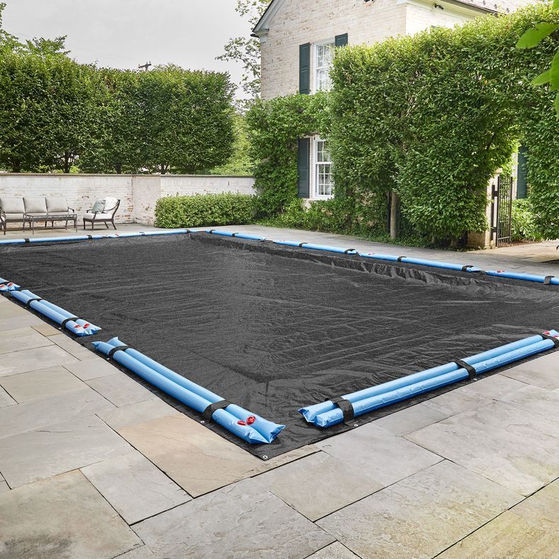 Mesh Winter Cover for 16x34 ft Rectangular Pools, 5 Year Warranty