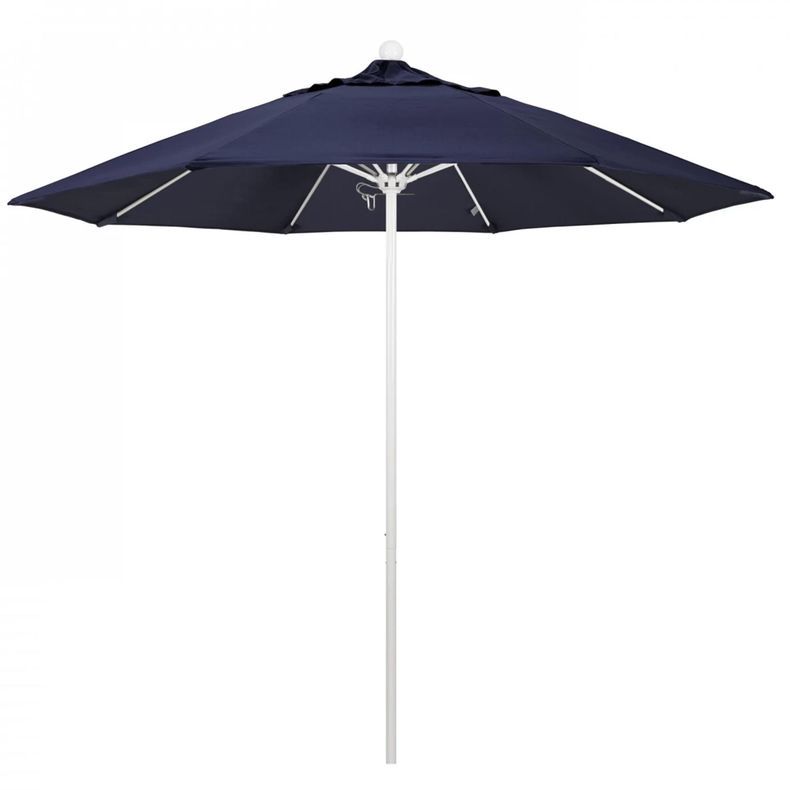 California Alto 9 ft Market Push Up Umbrella Olefin Fabric, 2 Piece ...