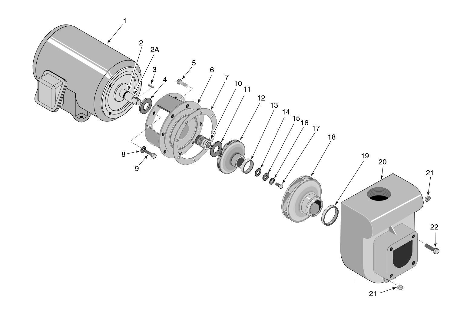 D Series: Centrifugal Pump parts at Doheny's