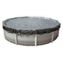 Mesh Winter Cover for 30 ft Round Pools, 5 Year Warranty, with 50 Cover ...