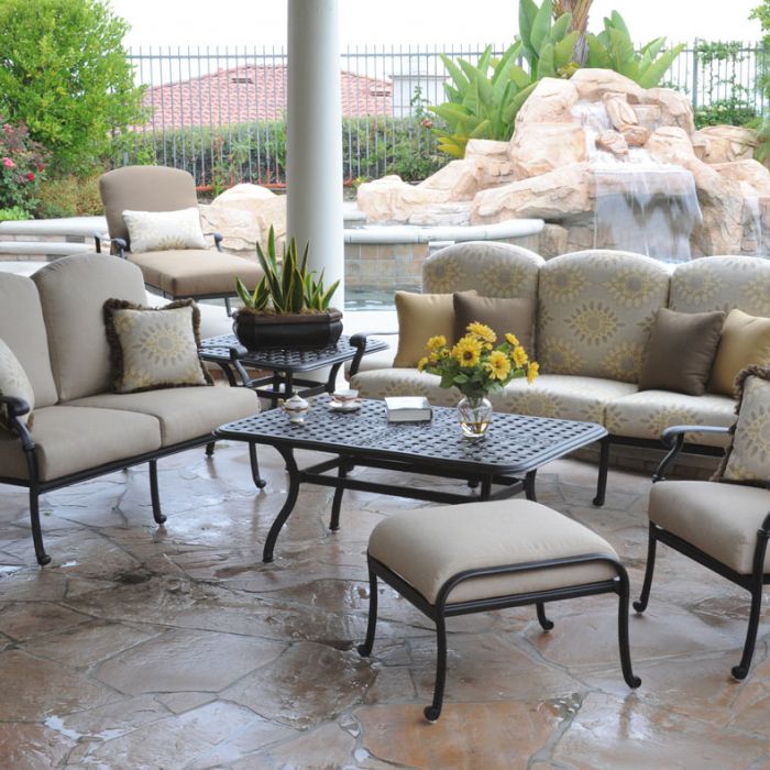 Meadow Decor Angelica 6 Piece Deep Seating Set, Air Blue