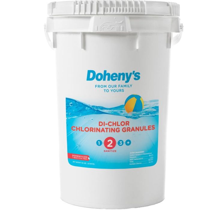 Doheny's Di-Chlor/Granular Chlorine - 50 lb - Doheny's Pool Supplies