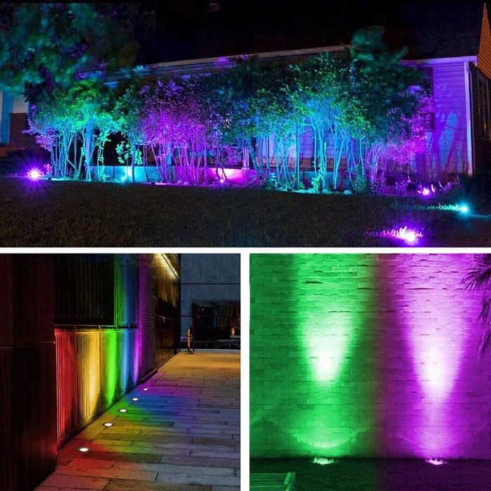 NeuTerra Smart LED Colored Pathway Up-Lights, 2 Pack - Doheny's Pool ...