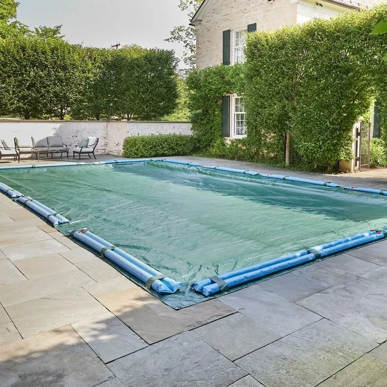 Doheny's 12x20 ft Inground Rectangle Solid Winter Pool Cover - 12-Year ...