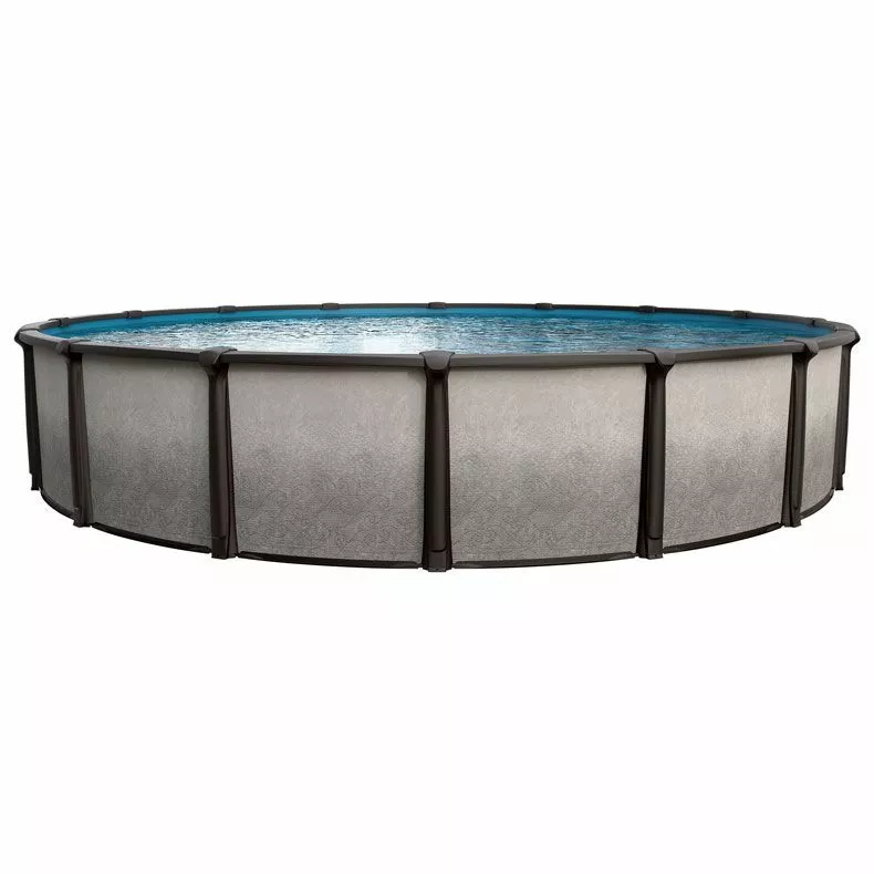 Milano 15 ft Round Above Ground Pool - 52 Inch Resin Wall - Doheny's ...