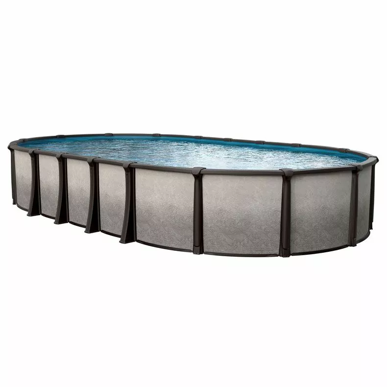 Doheny's Milano Resin 52 inch Pool, 12x24 foot Oval Pool Package ...
