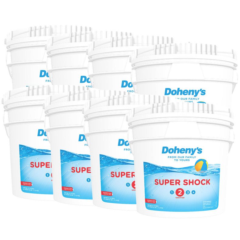Doheny's Bulk Pool Super Shock - 200 lbs. - (8) 25 lb Bucket - Doheny's ...