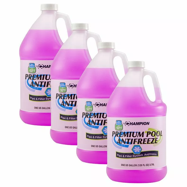 Best Pool Antifreeze for Winter Pipe Protection, (4) 1 Gallon - by ...
