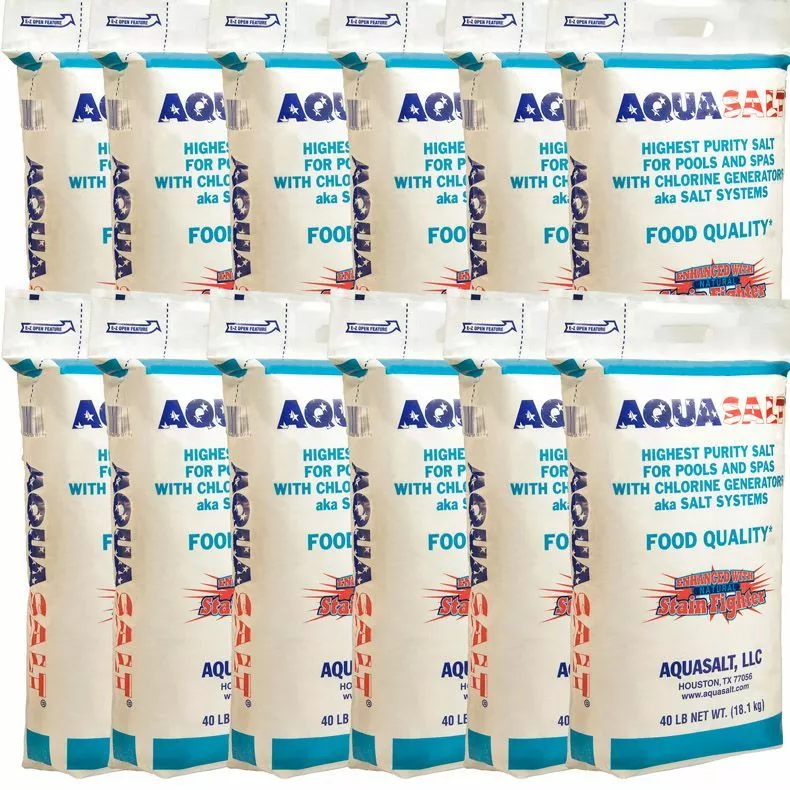 AquaSalt (12) 40 lb Bags - Doheny's Pool Supplies Fast | Shop Doheny's