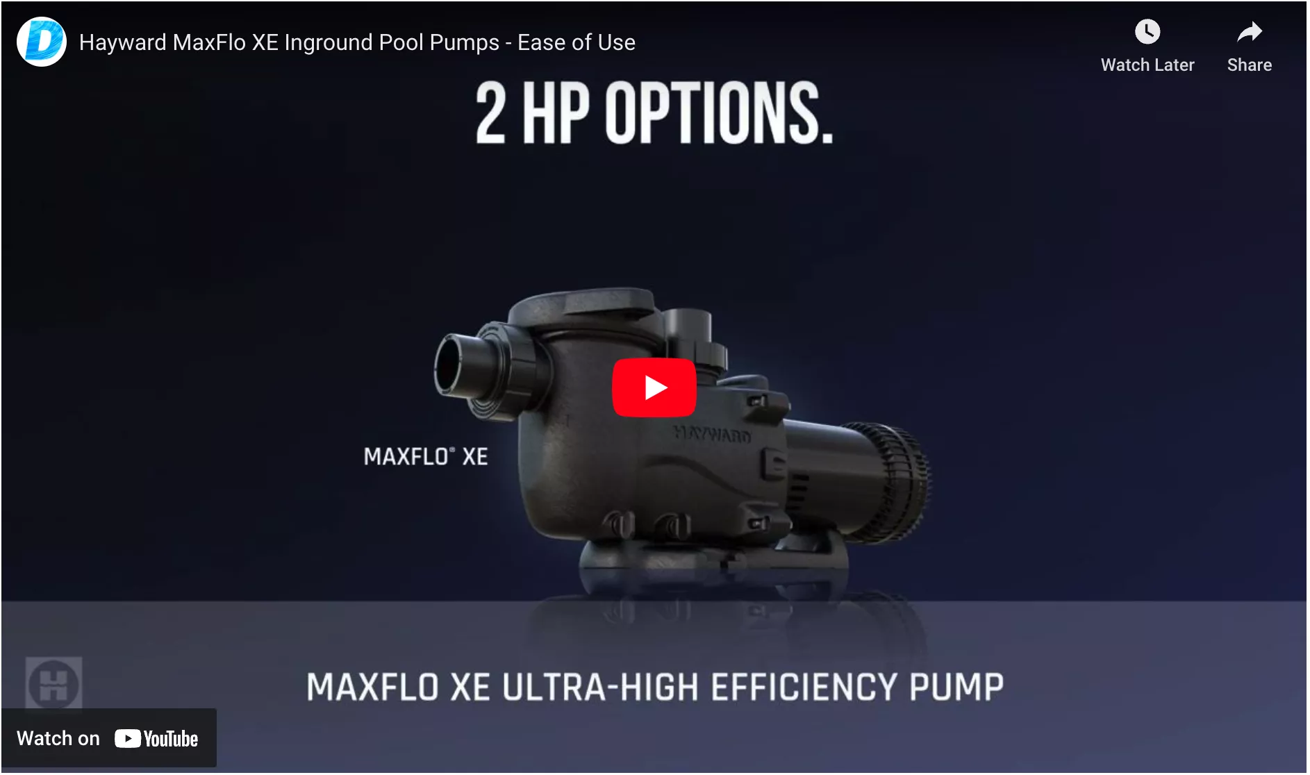 Hayward MaxFlo XE Inground Pool Pump, Ease of Use | Shop Doheny's